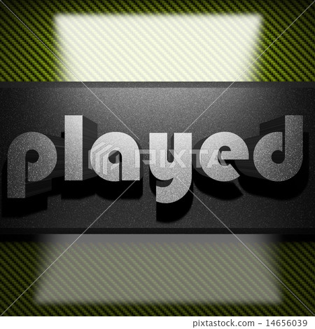played word of iron on carbon - Stock Illustration [14656039] - PIXTA