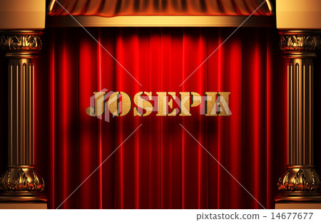 joseph golden word on red curtain - Stock Illustration [14677677] - PIXTA