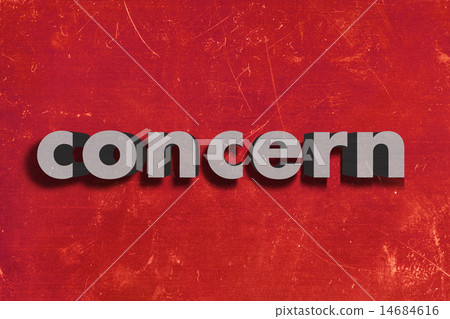 concern word on red wall - Stock Illustration [14684616] - PIXTA