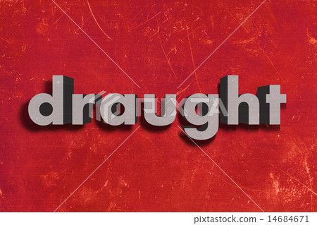 draught word on red wall - Stock Illustration [14684671] - PIXTA