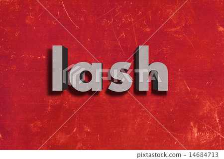 lash word on red wall - Stock Illustration [14684713] - PIXTA