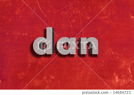 dan word on red wall - Stock Illustration [14684723] - PIXTA