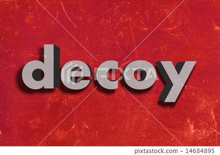 decoy word on red wall - Stock Illustration [14684895] - PIXTA