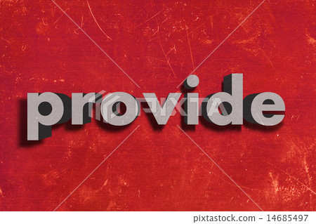 provide word on red wall - Stock Illustration [14685497] - PIXTA