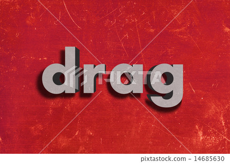 drag word on red wall - Stock Illustration [14685630] - PIXTA