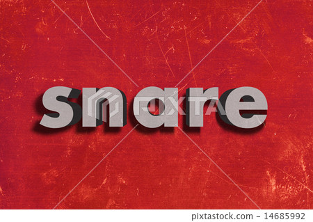 snare word on red wall - Stock Illustration [14685992] - PIXTA