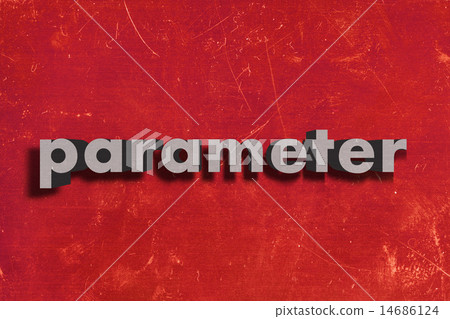 parameter word on red wall - Stock Illustration [14686124] - PIXTA