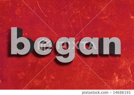 began word on red wall - Stock Illustration [14686191] - PIXTA