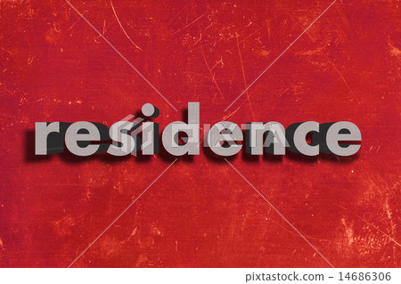residence word on red wall - Stock Illustration [14686306] - PIXTA