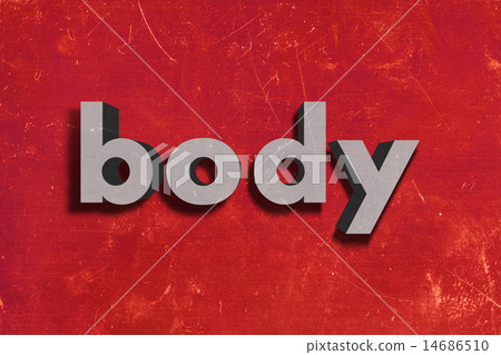 body word on red wall - Stock Illustration [14686510] - PIXTA