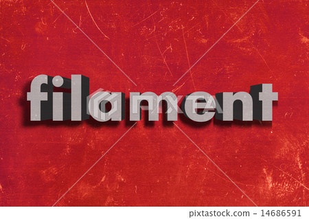 filament word on red wall - Stock Illustration [14686591] - PIXTA