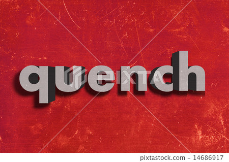 quench word on red wall - Stock Illustration [14686917] - PIXTA