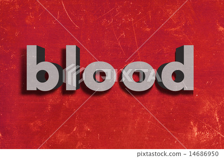 blood word on red wall-插圖素材 [14686950] - PIXTA圖庫