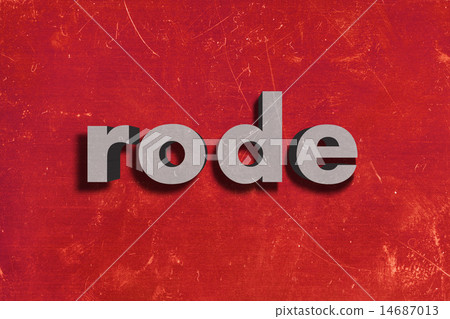rode word on red wall - Stock Illustration [14687013] - PIXTA