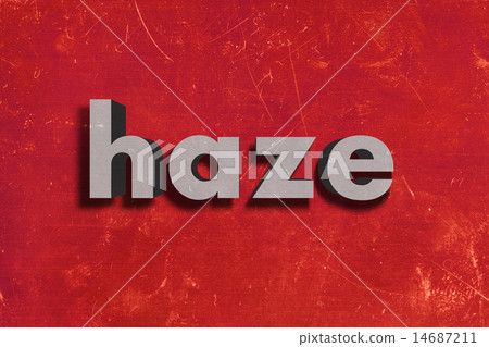 haze word on red wall - Stock Illustration [14687211] - PIXTA