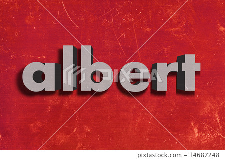 albert word on red wall - Stock Illustration [14687248] - PIXTA