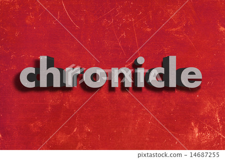chronicle word on red wall - Stock Illustration [14687255] - PIXTA