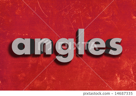 angles word on red wall - Stock Illustration [14687335] - PIXTA