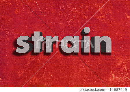 strain word on red wall - Stock Illustration [14687449] - PIXTA