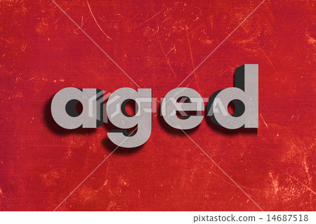 aged word on red wall - Stock Illustration [14687518] - PIXTA