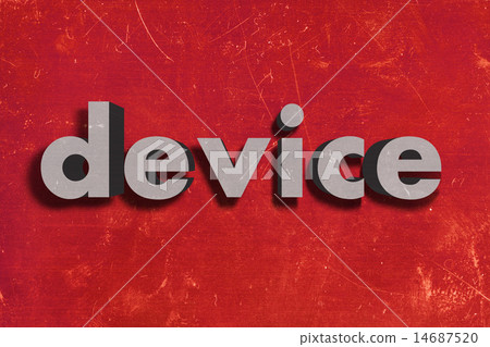 device word on red wall - Stock Illustration [14687520] - PIXTA