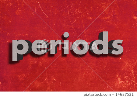 periods word on red wall - Stock Illustration [14687521] - PIXTA