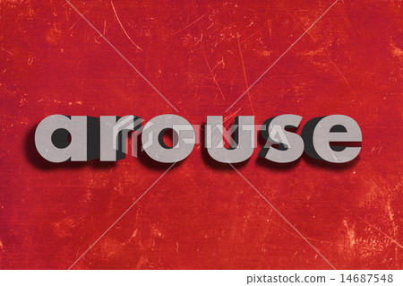arouse word on red wall - Stock Illustration [14687548] - PIXTA