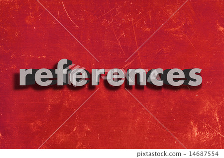 references word on red wall - Stock Illustration [14687554] - PIXTA