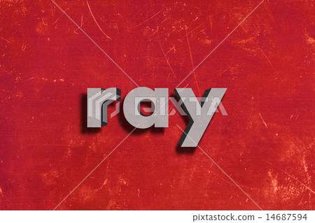ray word on red wall - Stock Illustration [14687594] - PIXTA