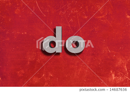 do word on red wall - Stock Illustration [14687636] - PIXTA