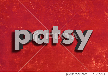 patsy word on red wall - Stock Illustration [14687711] - PIXTA