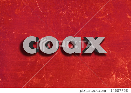 coax word on red wall - Stock Illustration [14687768] - PIXTA