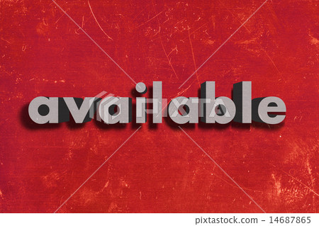 available word on red wall - Stock Illustration [14687865] - PIXTA