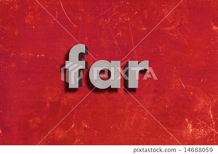 far word on red wall - Stock Illustration [14688059] - PIXTA