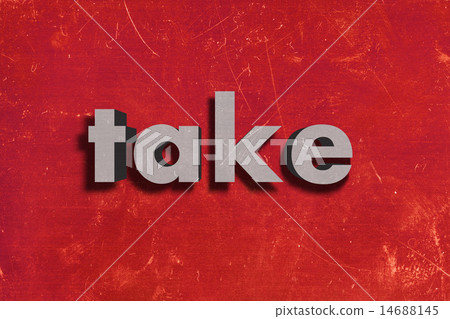 take word on red wall - Stock Illustration [14688145] - PIXTA