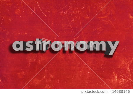 astronomy word on red wall - Stock Illustration [14688146] - PIXTA