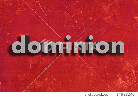 dominion word on red wall - Stock Illustration [14688246] - PIXTA