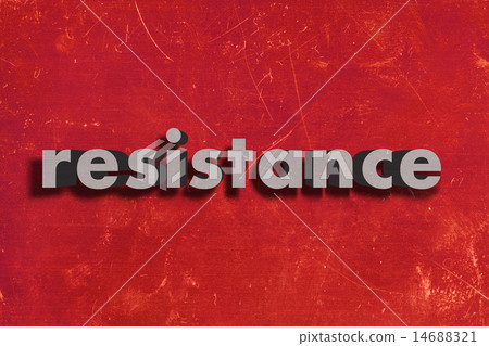 resistance word on red wall - Stock Illustration [14688321] - PIXTA