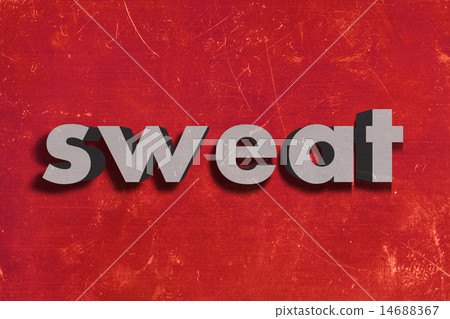 sweat word on red wall - Stock Illustration [14688367] - PIXTA