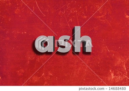 ash word on red wall - Stock Illustration [14688480] - PIXTA