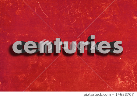 centuries word on red wall - Stock Illustration [14688707] - PIXTA