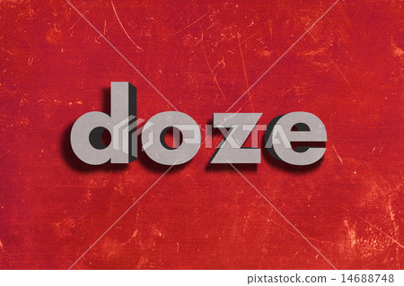 doze word on red wall - Stock Illustration [14688748] - PIXTA