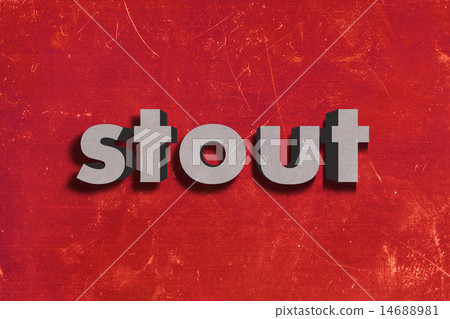 stout word on red wall - Stock Illustration [14688981] - PIXTA