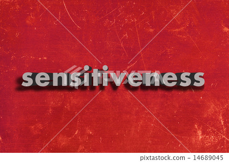 sensitiveness word on red wall - Stock Illustration [14689045] - PIXTA