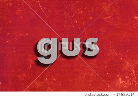 gus word on red wall - Stock Illustration [14689114] - PIXTA
