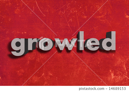 growled word on red wall - Stock Illustration [14689153] - PIXTA
