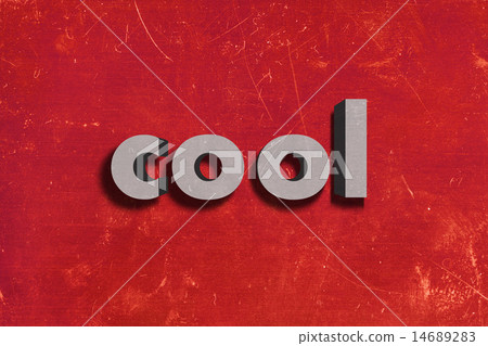 cool word on red wall - Stock Illustration [14689283] - PIXTA