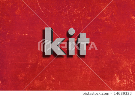 kit word on red wall - Stock Illustration [14689323] - PIXTA