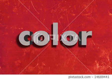 color word on red wall - Stock Illustration [14689441] - PIXTA