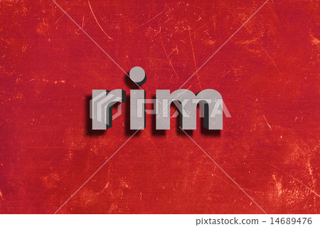 rim word on red wall - Stock Illustration [14689476] - PIXTA